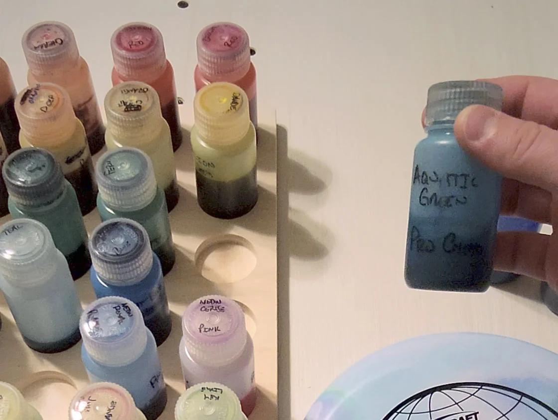 Disc Dyeing Color Reference Chart - Disc Golf Dyers Guild